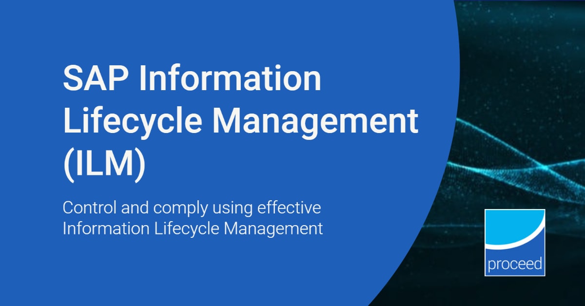 SAP Information Lifecycle Management (SAP ILM) - Proceed Group